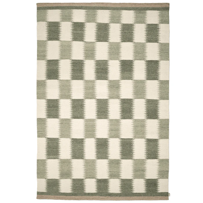 Tagel Uldgulvtæppe 170x230 cm, Grønt | RoyalDesign.dk